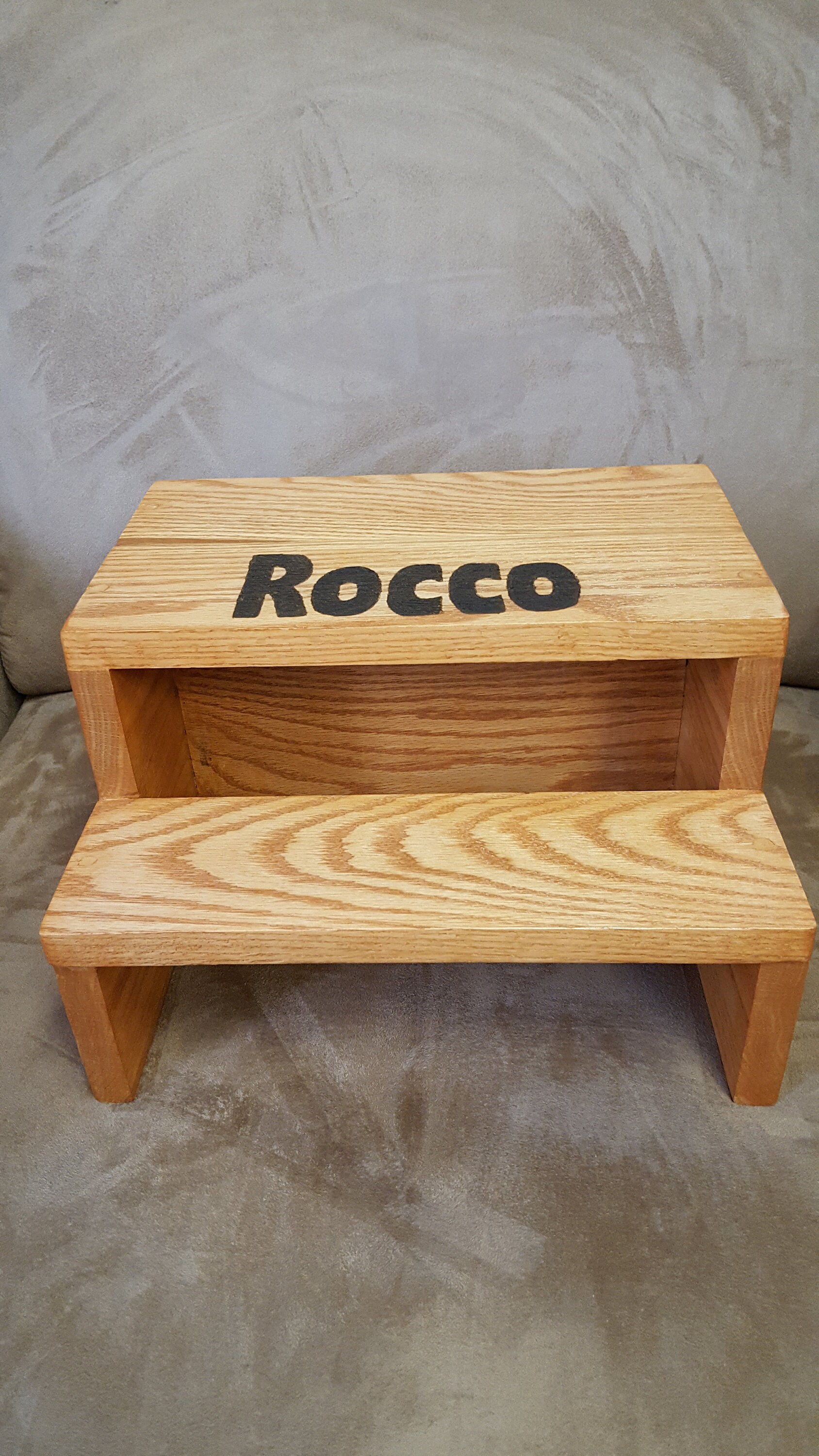 Two Step Stool Personalized Name Burned Into the Wood That Will Last ...
