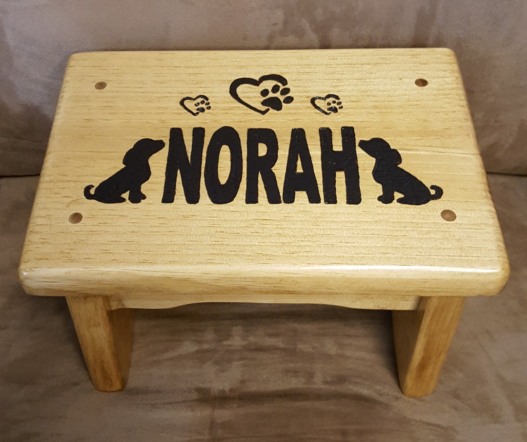 Personalized Step Stool With Custom Images. Two Carrying Handles for ...