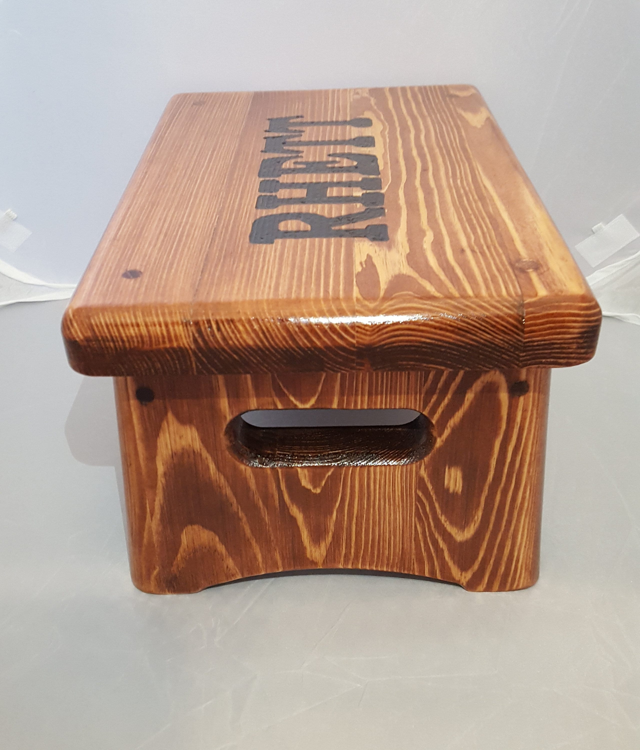 Personalized Wooden Step Stool. Personalization is Done by Burning the ...