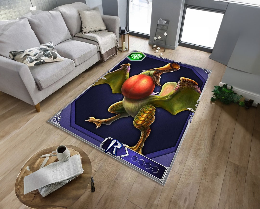 Qurupeco Crimson Rug, Monster Hunter Qurupeco Rug, Monster Rug, Hunter ...