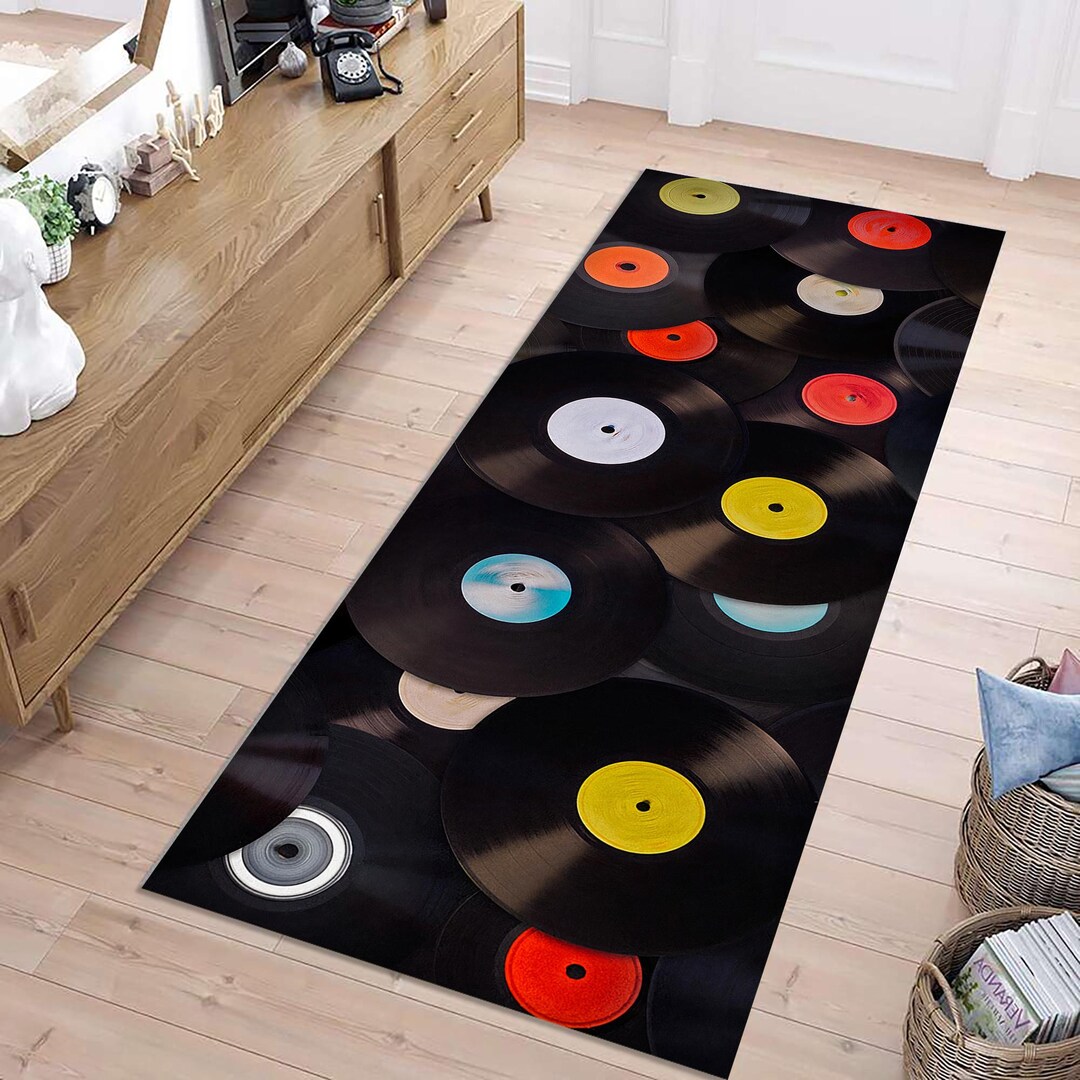 Record Rug, Record Design, Music Design Rug,home Decor,unique Design ...