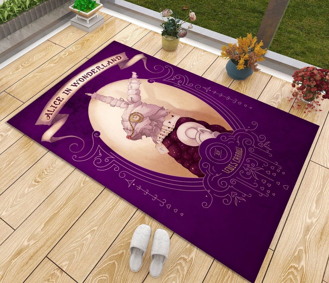 Alice in Wonderland Rug: Non-slip Fairytale Decor - Etsy