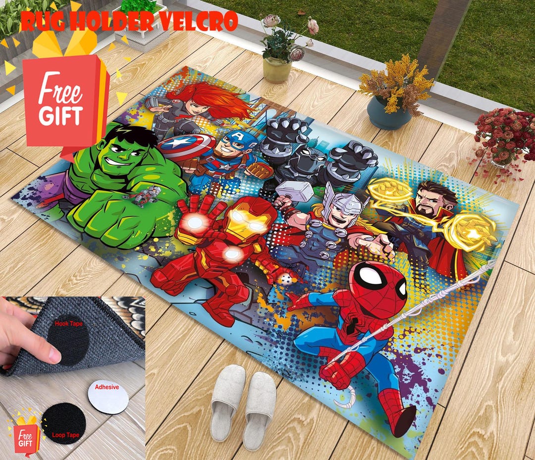 Superhero Rug, Spiderman Rug, Super Hero Rug, Spider Man Rug, Hulk Rug ...