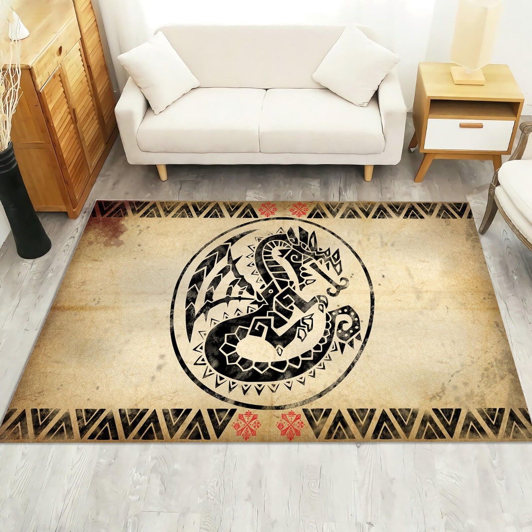 Monster Hunter Rug, Monster Rug, Hunter Rug, Anime Carpet, Game Room ...