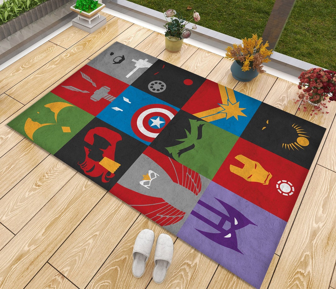 Superhero Rug, Spiderman Rug, Super Hero Rug, Spider Man Rug, Hulk Rug ...