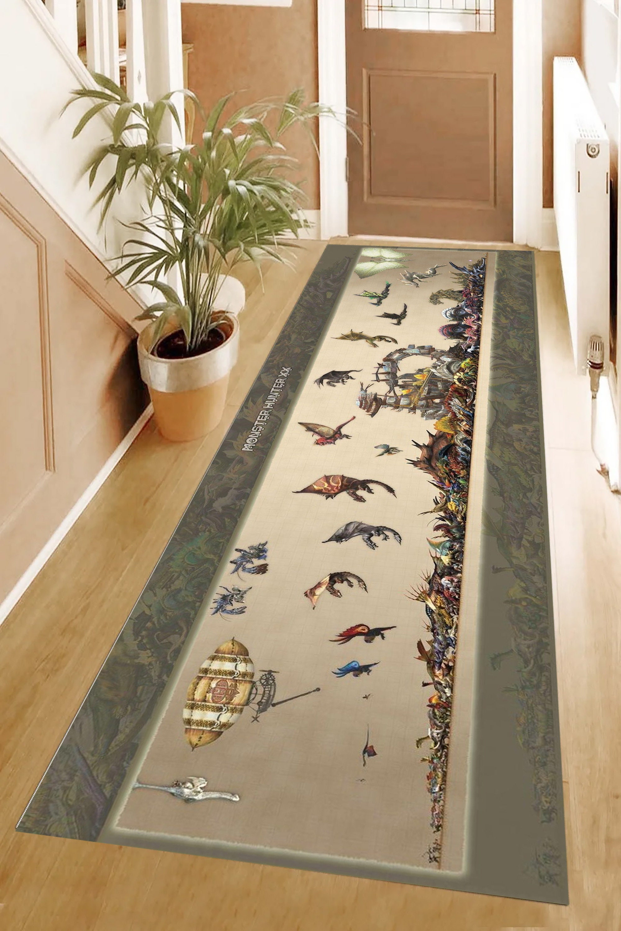 Monster Hunter Rug, Monster Rug, Hunter Rug, Anime Carpet, Game Room ...