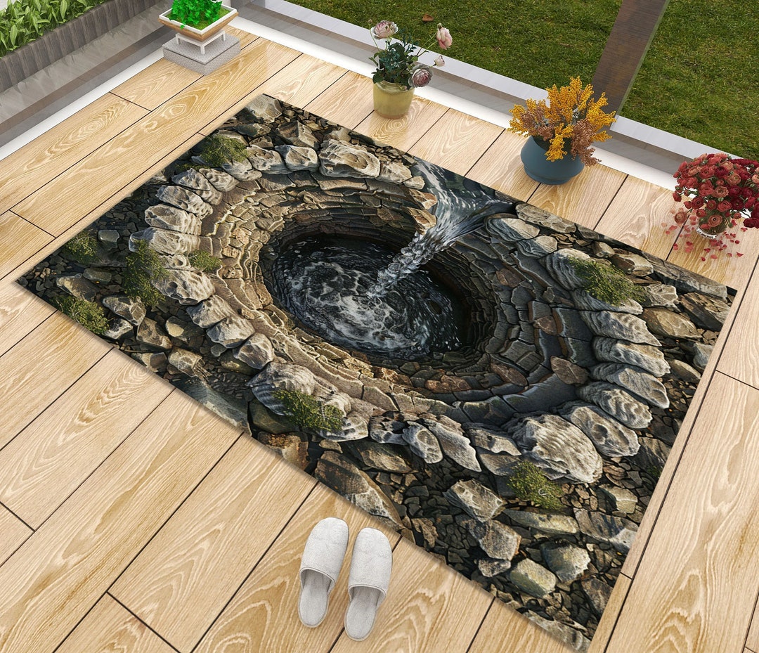 3D Optical Illusion Rug: Deep Hole Design, Home Decor - Etsy