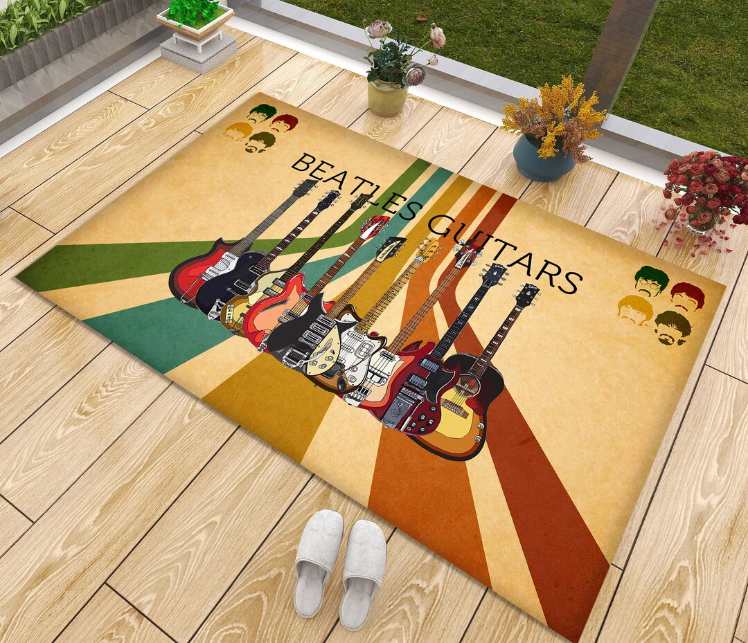 The Beatles Rug, the Beatles, the Beatlesfan,beatles Rug,music Band Rug ...