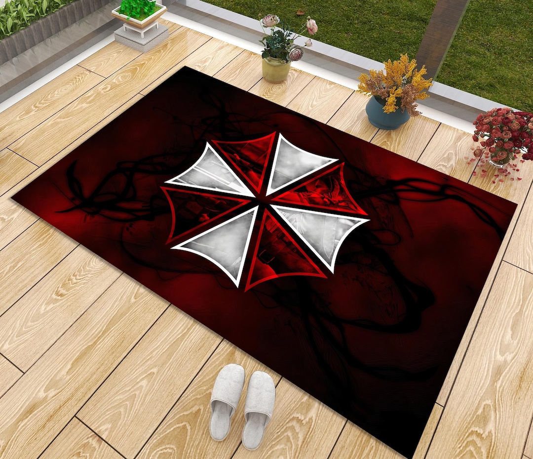 Umbrella Rug, Resident Rug, Apocalypse, UMBRELLA, Gaming Gift Rug, Game ...