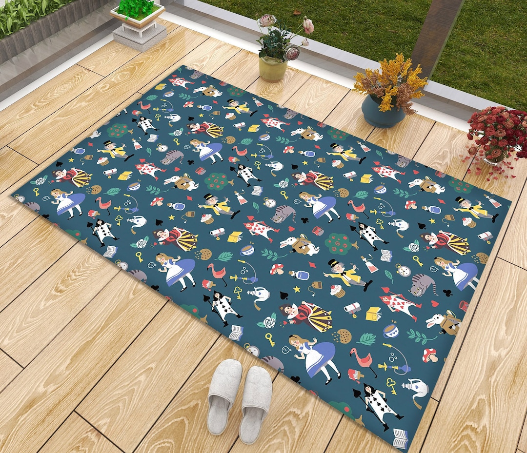 Alice in Wonderland Rug, Alice Rug, Alice Design Rug, Tale Rug, Movie ...
