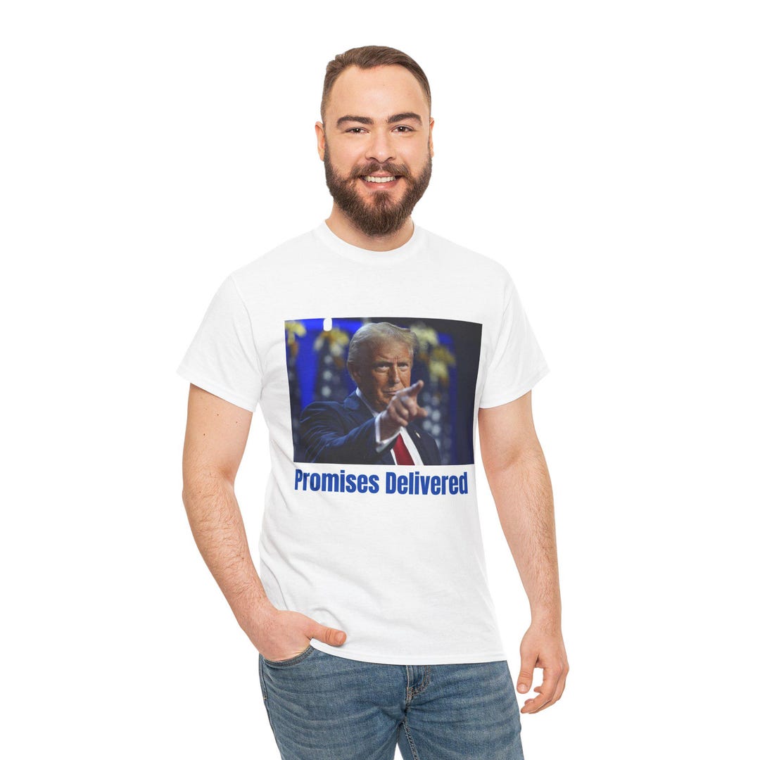 2024 Promises Delivered Trump Vance Unisex Tee, Political T-shirt ...