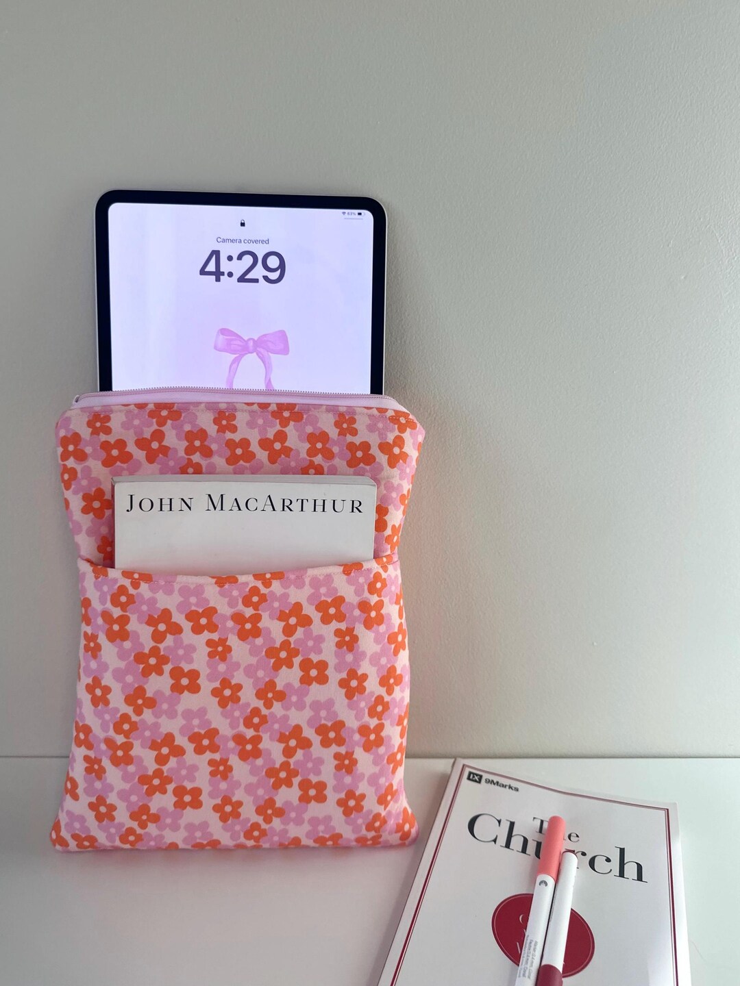 Bow Book Sleeve, Cute Book Pouch, Girly iPad & Laptop Case, Tablet Case ...