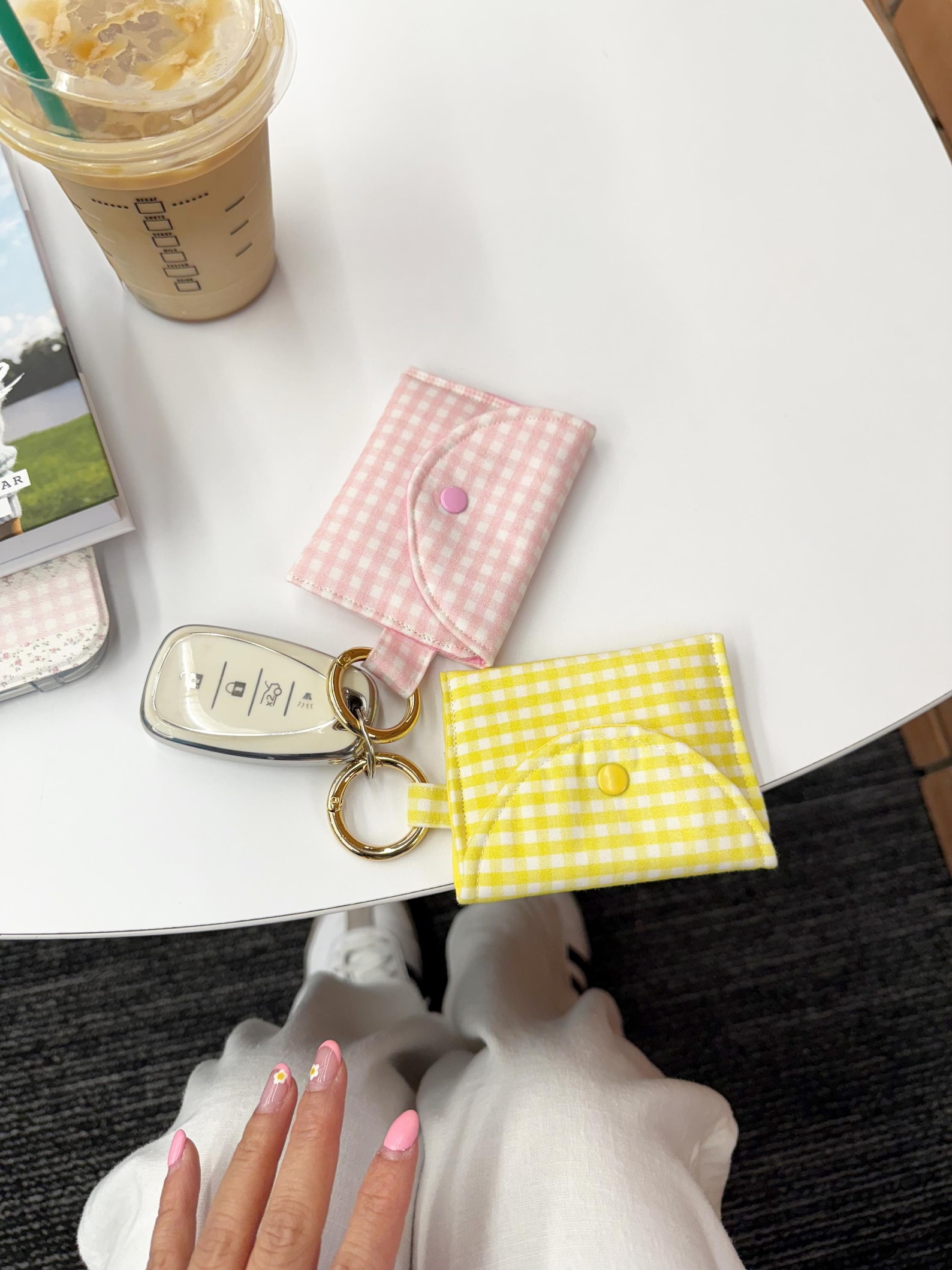 Colorful Keychain Wallet for Essentials, Keyring Wallet, Cotton ...