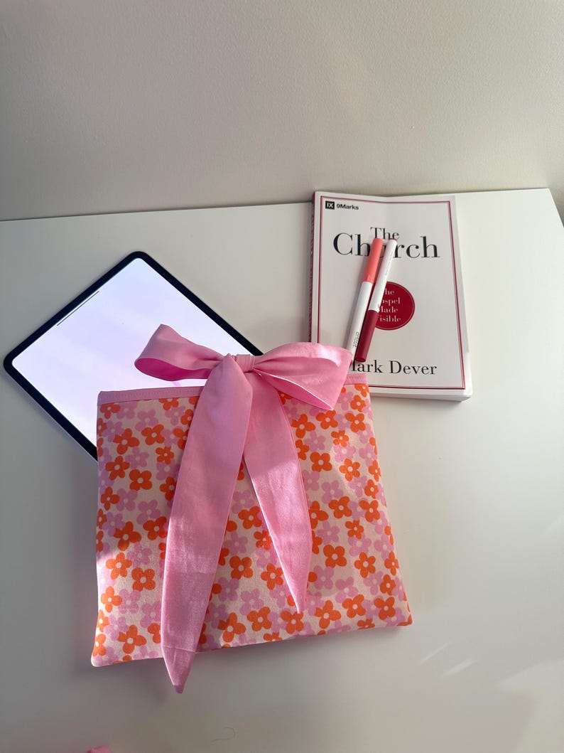Bow Book Sleeve, Cute Book Pouch, Girly iPad & Laptop Case, Tablet Case ...