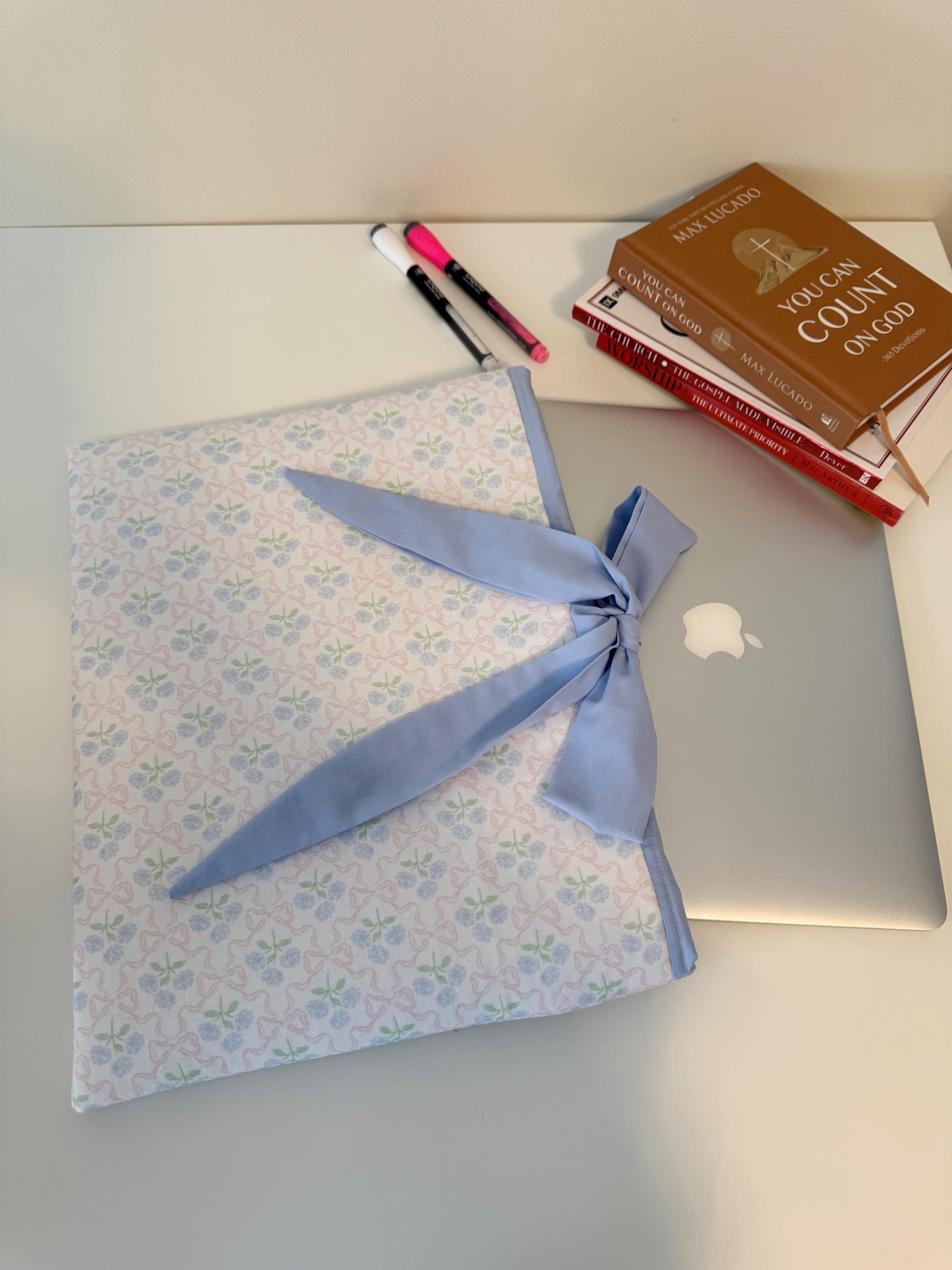 Bow Book Sleeve, Bow Book Cover, Book Pouch, iPad & Laptop Case, Kindle ...