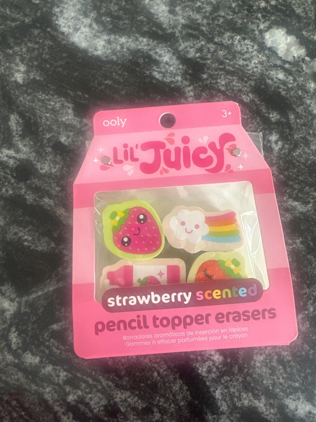 Lil’ Juicy Pencil Topper Erasers- Contains 4- Strawberry - Etsy