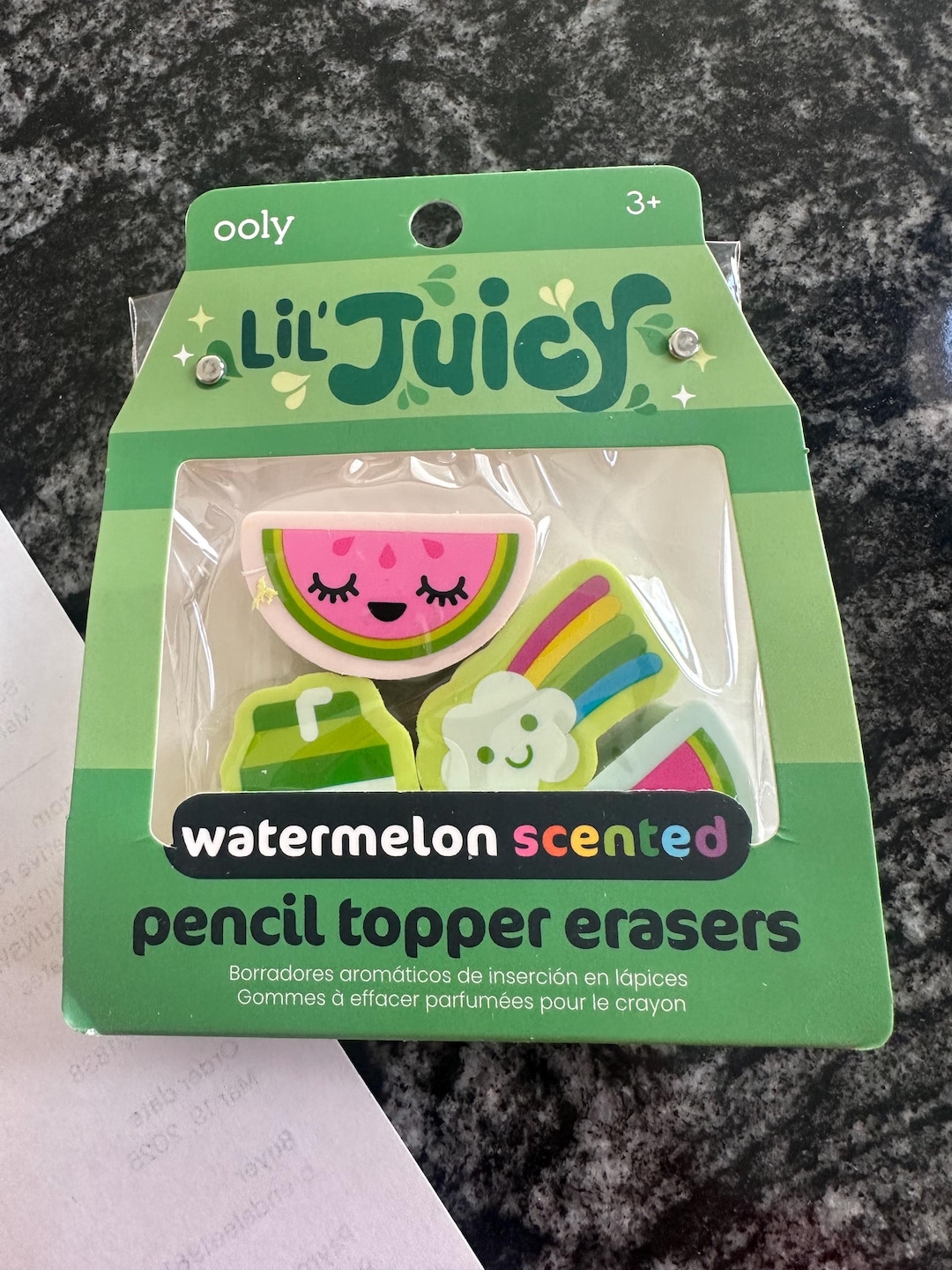 Lil’ Juicy Pencil Topper Erasers- Contains 4- Watermelon - Etsy
