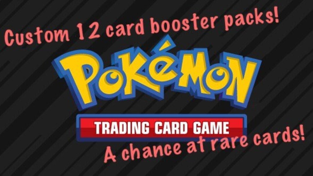 Custom Pokemon Card Random Booster - Etsy