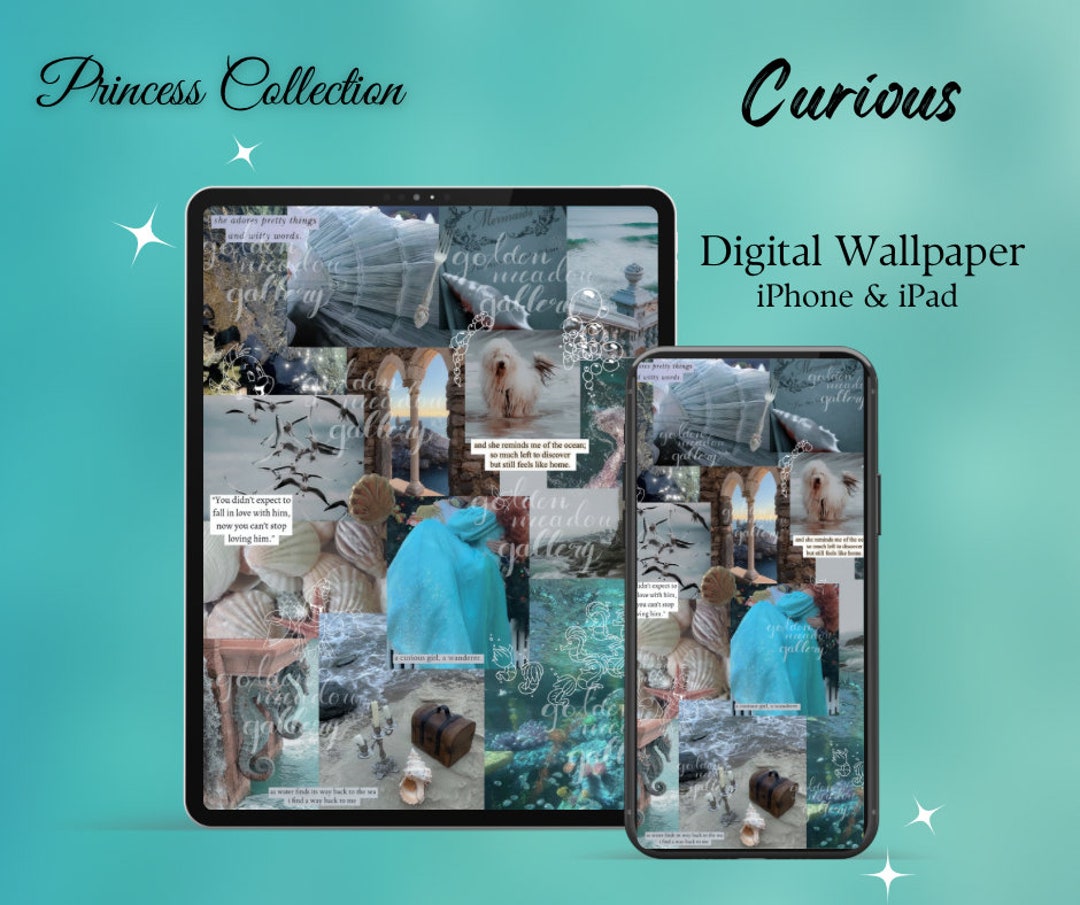 Ariel Collage Digital iPhone Wallpaper Phone Lockscreen Aesthetic iPad ...