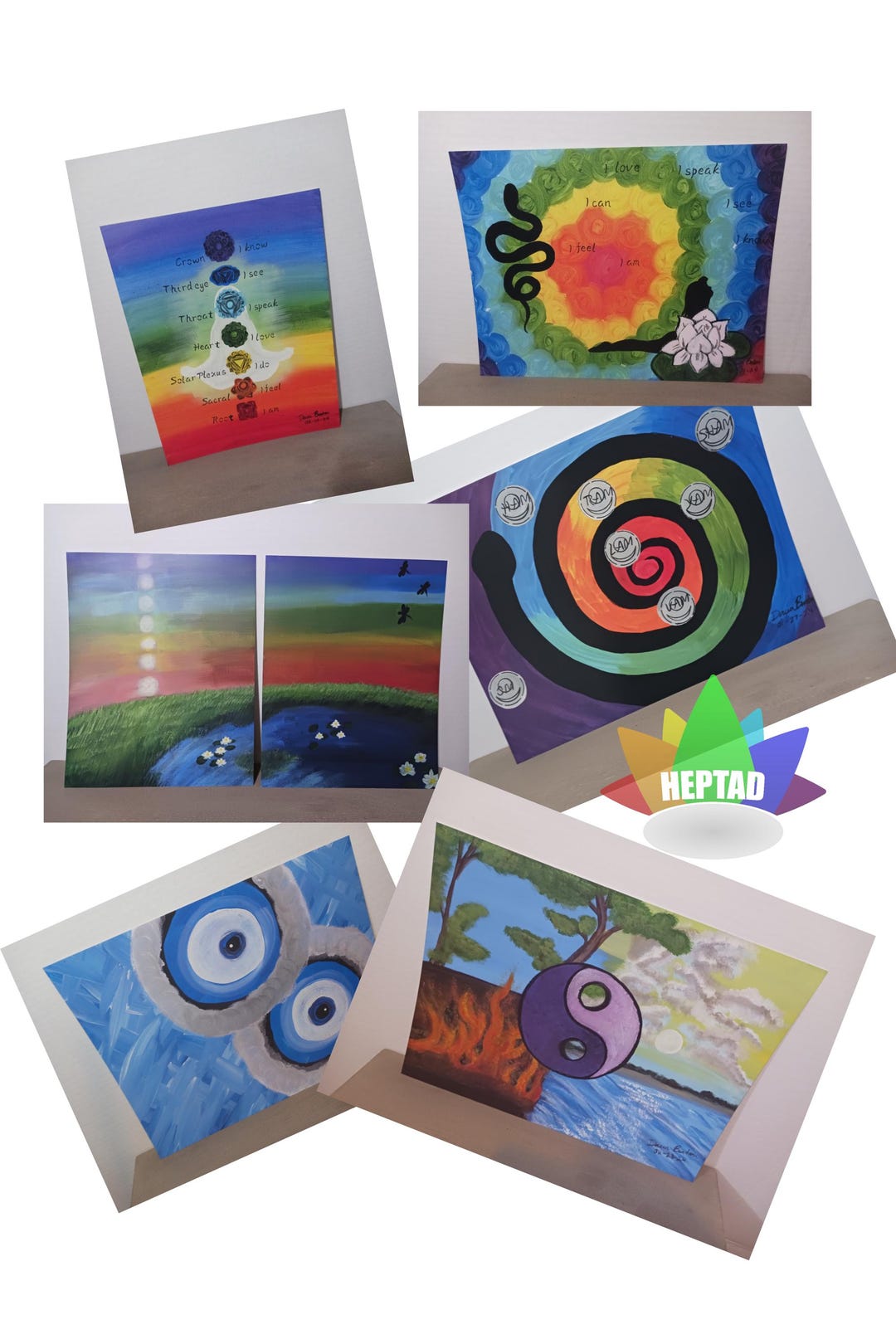 7 Chakra Affirmation, Kundalini Snake Mantra's, 7 Chakra Sunset, 5 ...