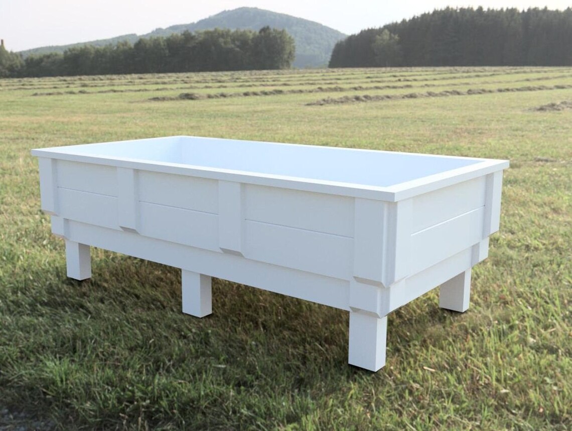Heavy Duty 4ft X 8ft Elevated Planter Box Plans (digital Download) - Etsy
