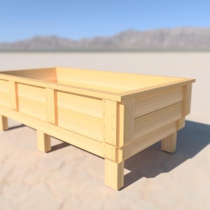 Heavy Duty 4ft X 8ft Elevated Planter Box Plans (digital Download) - Etsy