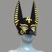 Anubis Mask / Jackal Mask | DIY Paper Mask, Printable Template ...