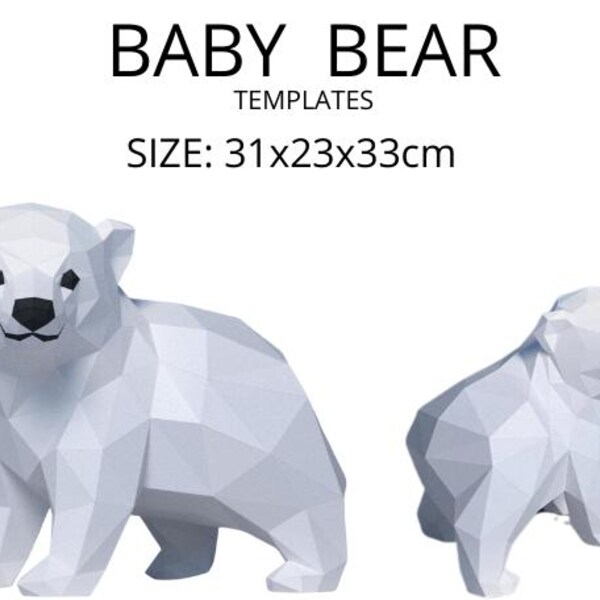 Bear Papercraft - Etsy