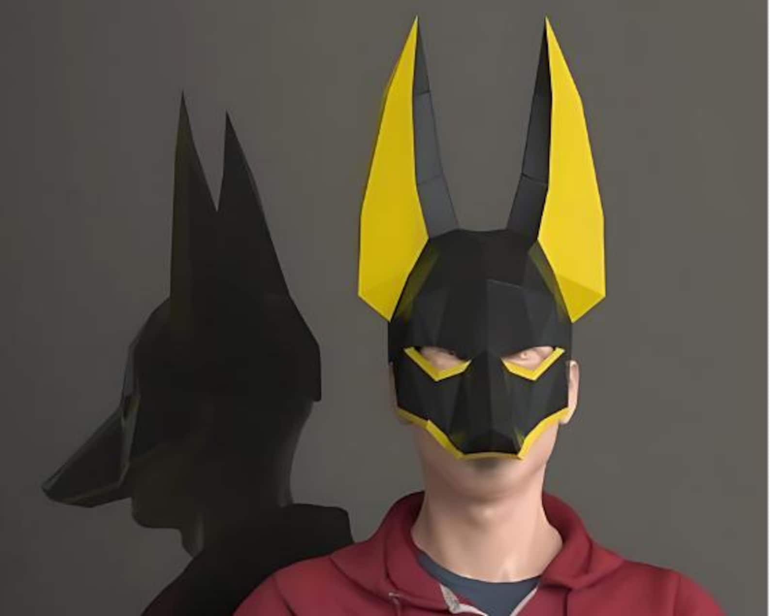 Anubis Mask / Jackal Mask | DIY Paper Mask, Printable Template ...