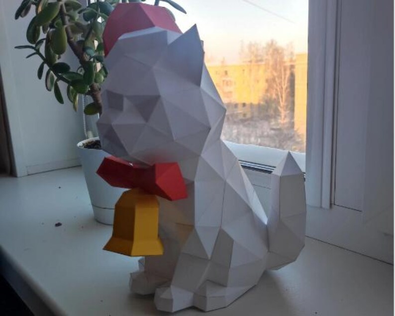 Dıy Cat Papercraft / This Santacad is a Perfect Design and Can Be Made ...