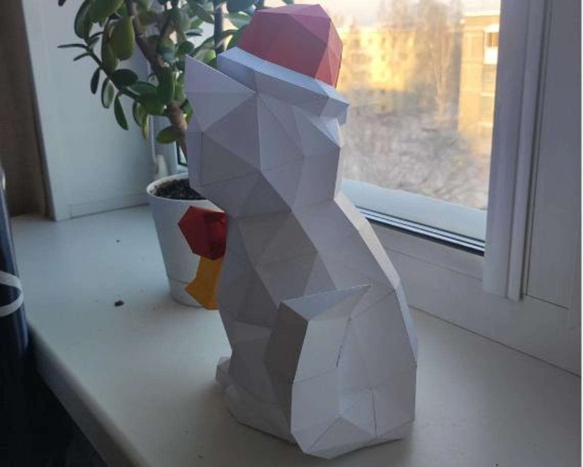 Dıy Cat Papercraft / This Santacad is a Perfect Design and Can Be Made ...