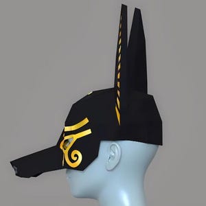 Anubis Mask / Jackal Mask | DIY Paper Mask, Printable Template ...