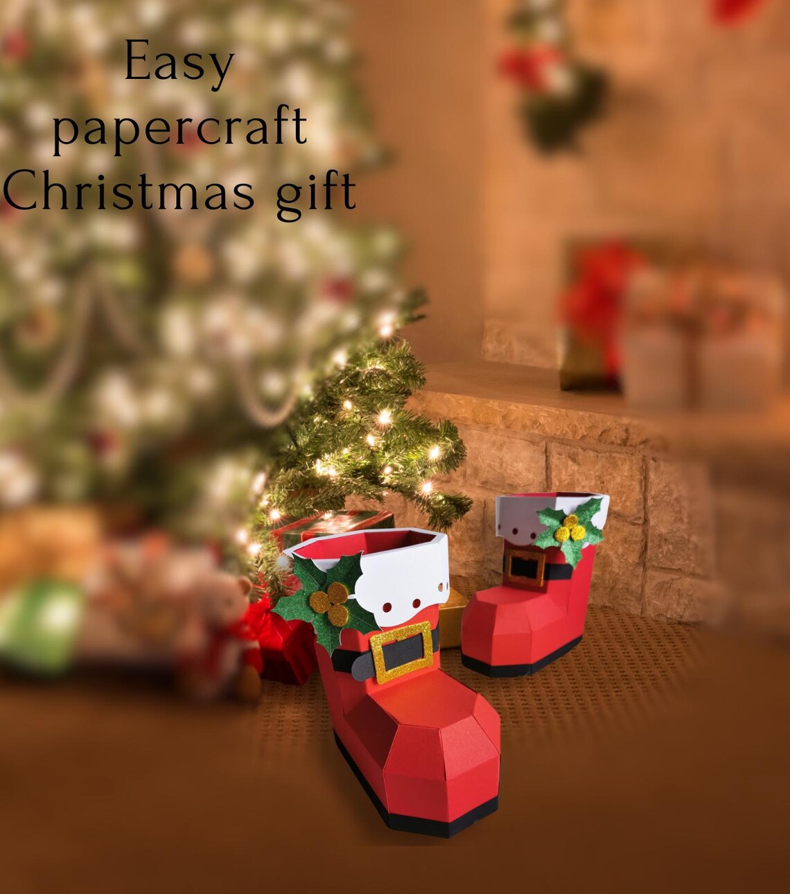 Easy Christmas Papercraft / Santa Bots / Candy Box Papercraft ...