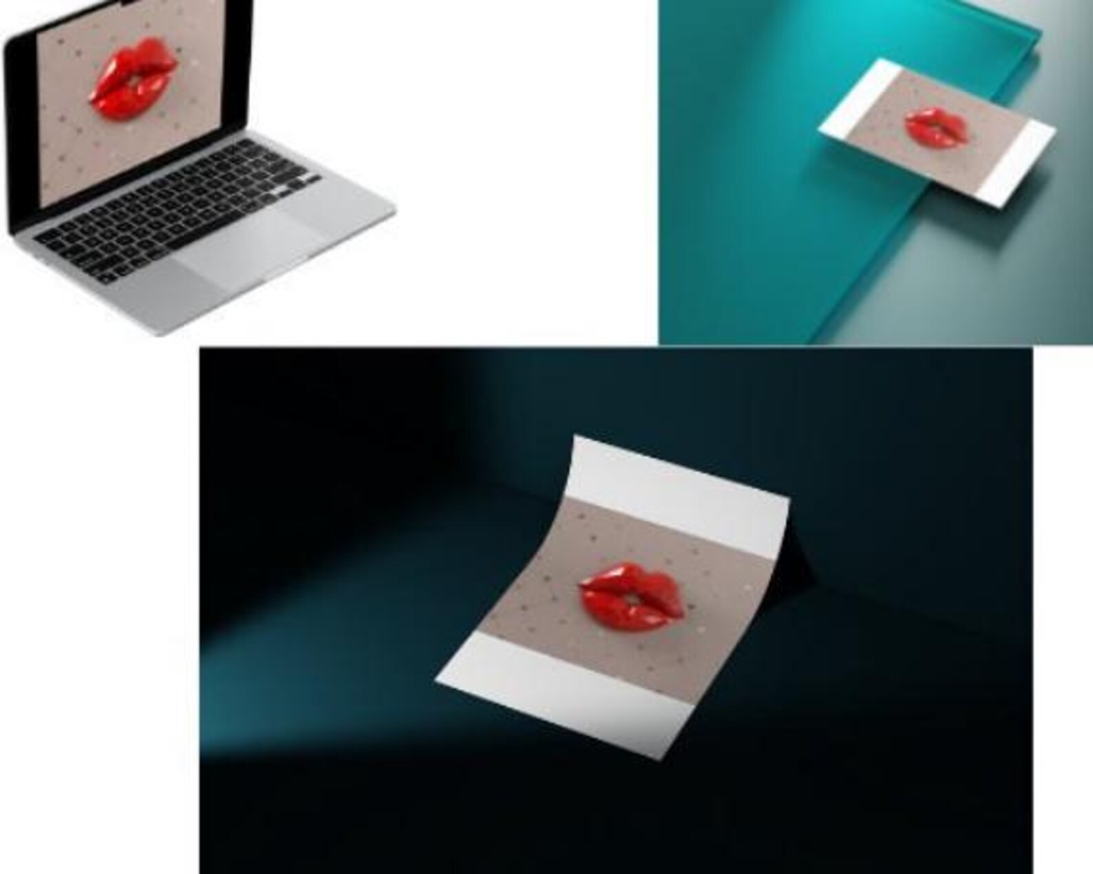 Papercraft 3D LIPS Mouth With Teeth/ Low Poly Lips/ Wall Decor for Home ...