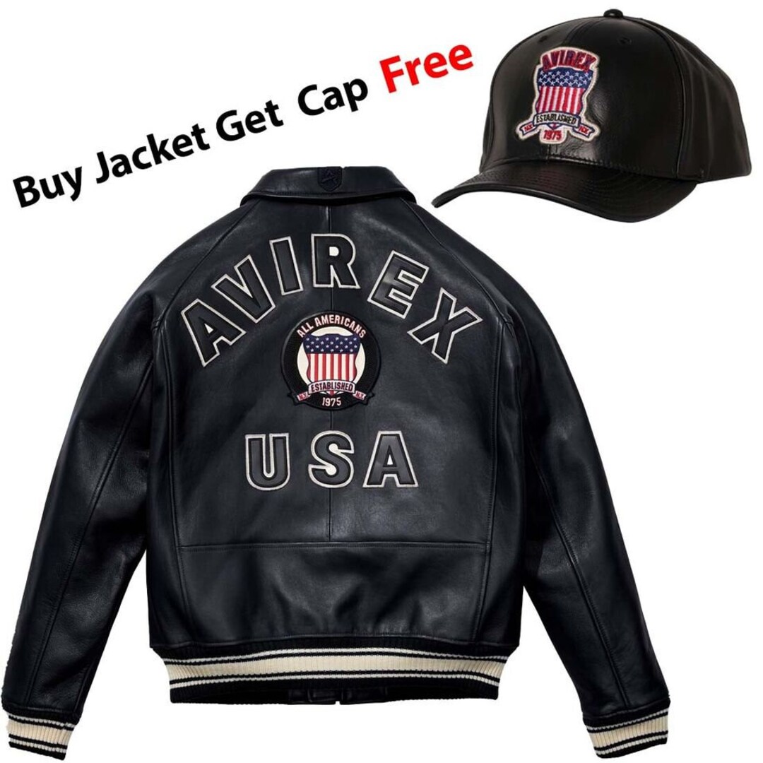 Black Icon Jacket,with Free Cap Military Bomber Jacket in Black Color ...