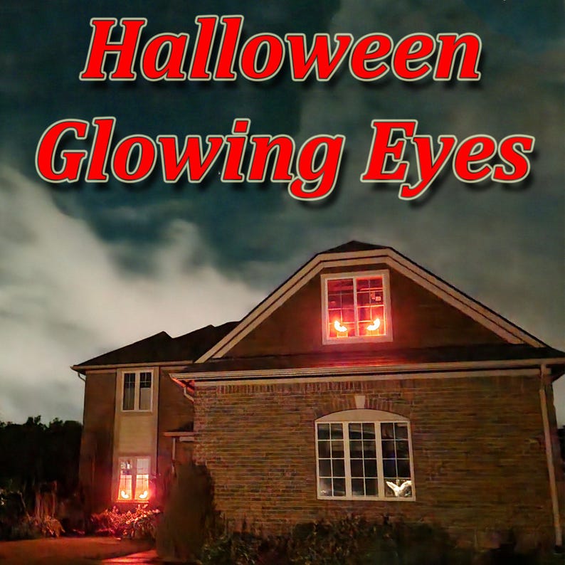 Creepy Glowing Eyes Halloween Decoration - USB Powered - Etsy