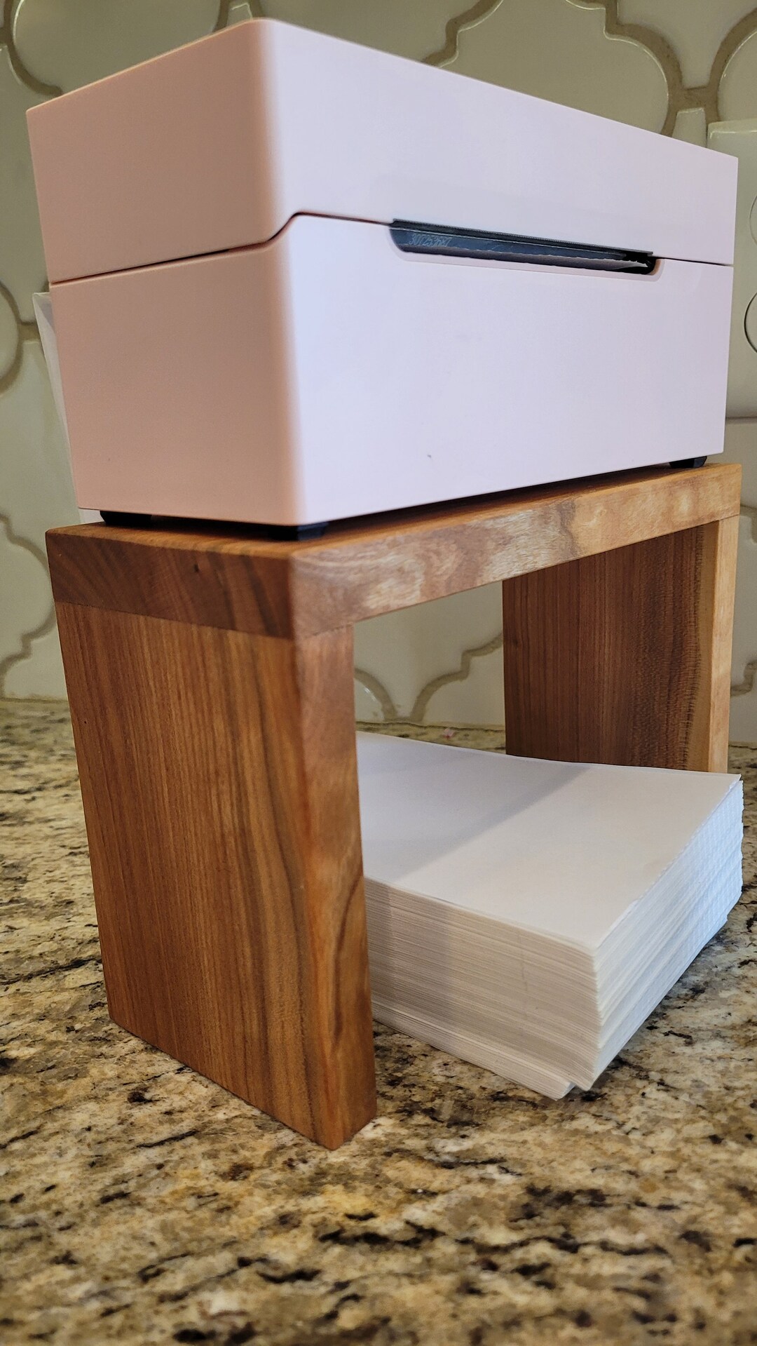 4x6 Label Printer Stand - Hardwood Cherry - Etsy