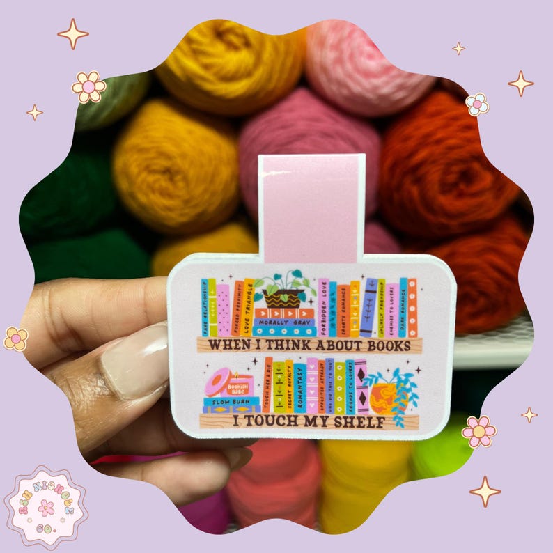 I Touch My Shelf Magnetic Bookmark Book Lover Funny Bookish Gifts Book ...