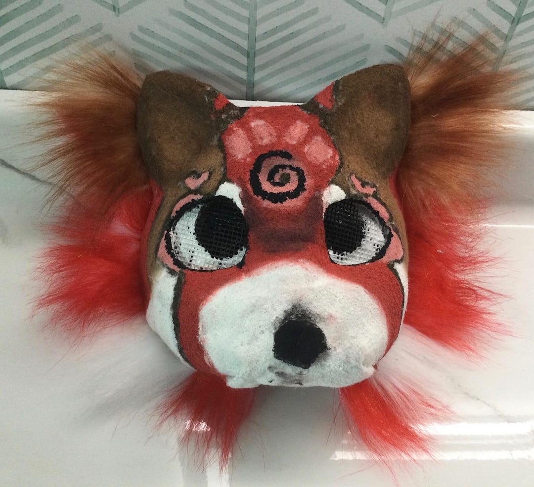 Red Panada Mask - Etsy