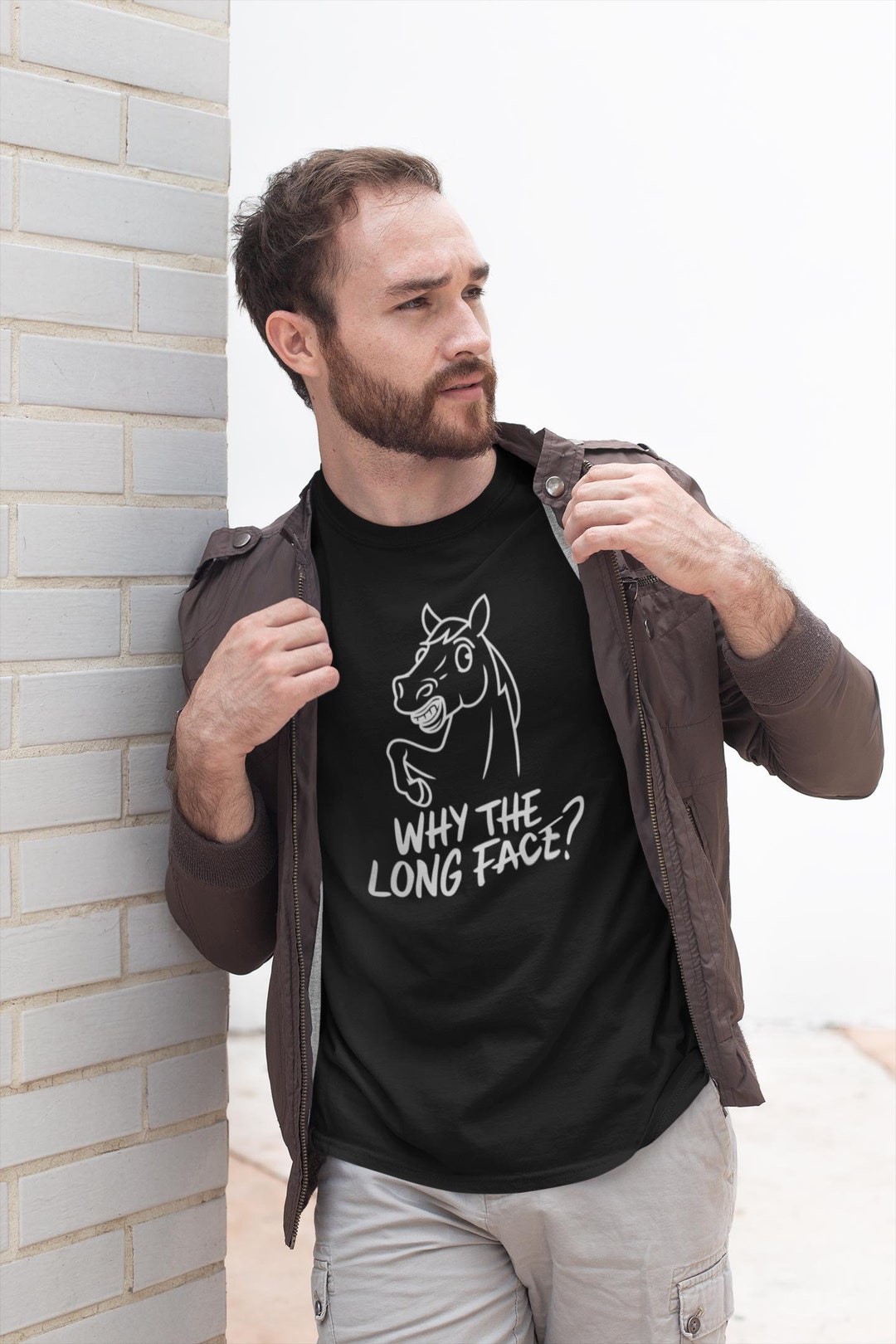 Funny Pun Shirt, Why the Long Face Shirt, Sarcastic Humor Shirt, Funny ...