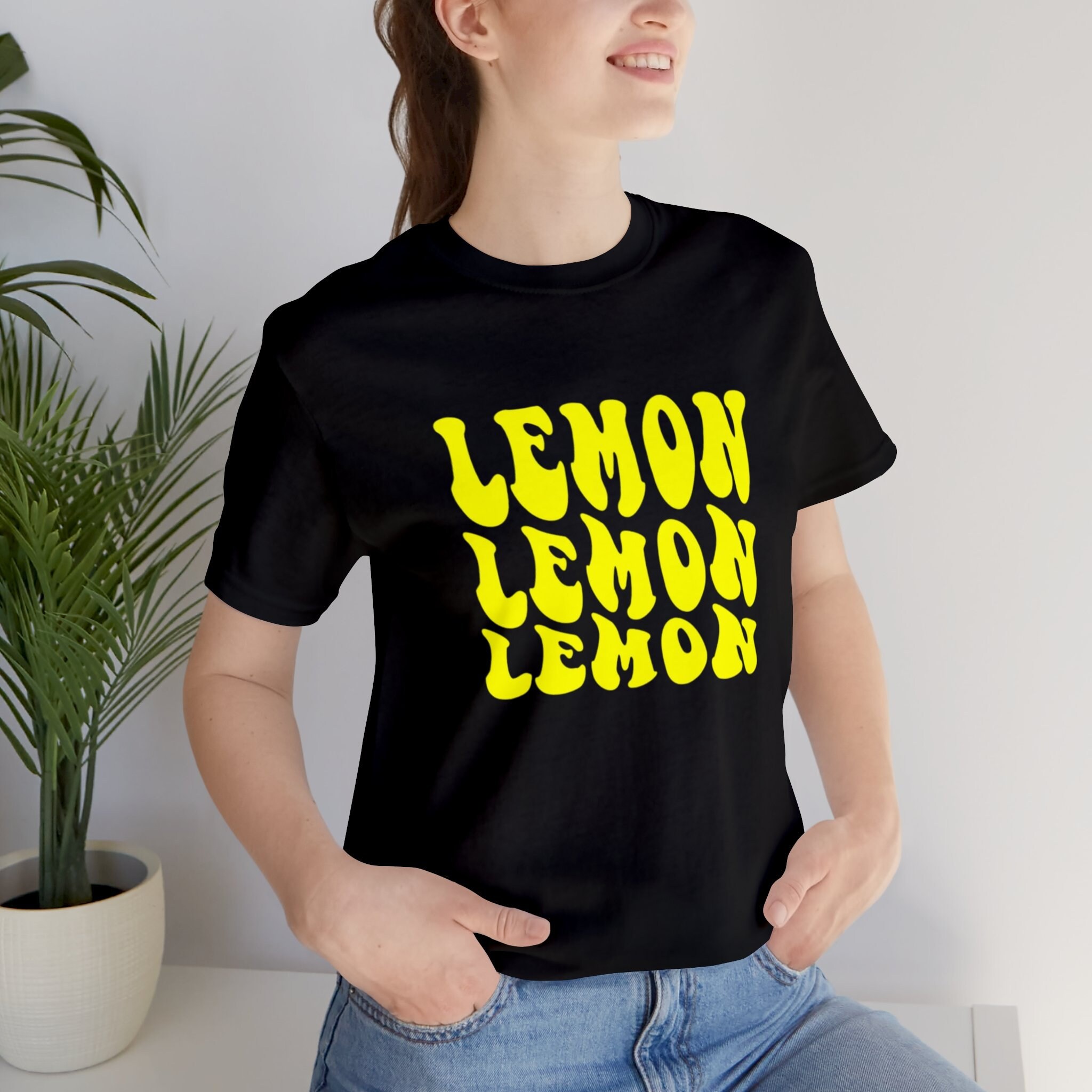Lemon Shirt for Women, Cute Lemon Shirt, Botanical Fruit T-shirt ...