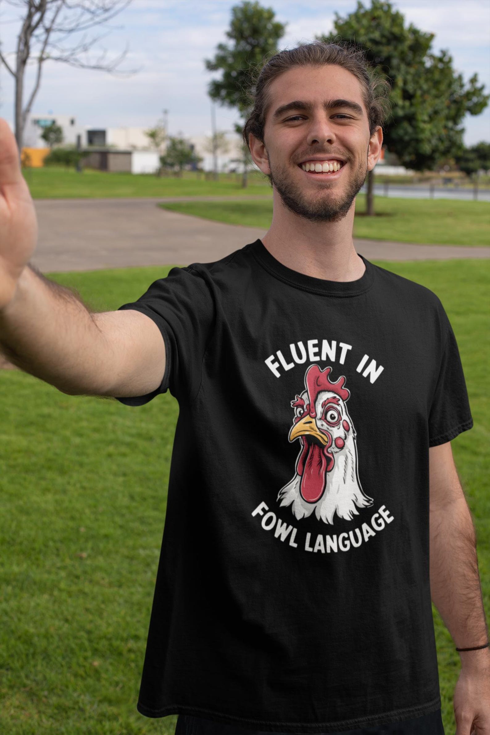 Fluent in Fowl Language Shirt, Funny Bird Lover Shirt, Funny Chiken ...