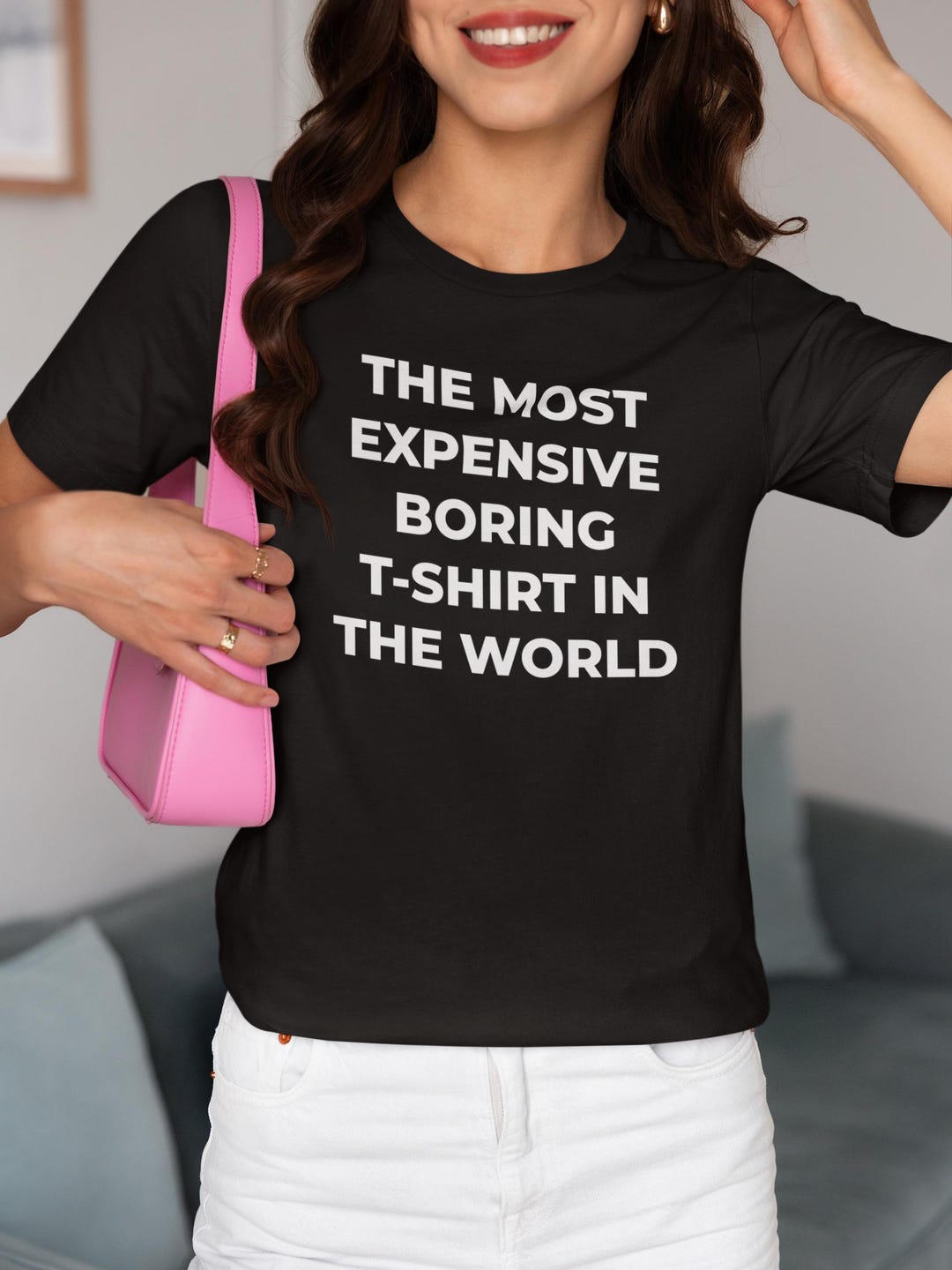 Ironic Luxury Tee, the Most Expensive Boring T-shirt, Humor Shirt, Gift ...