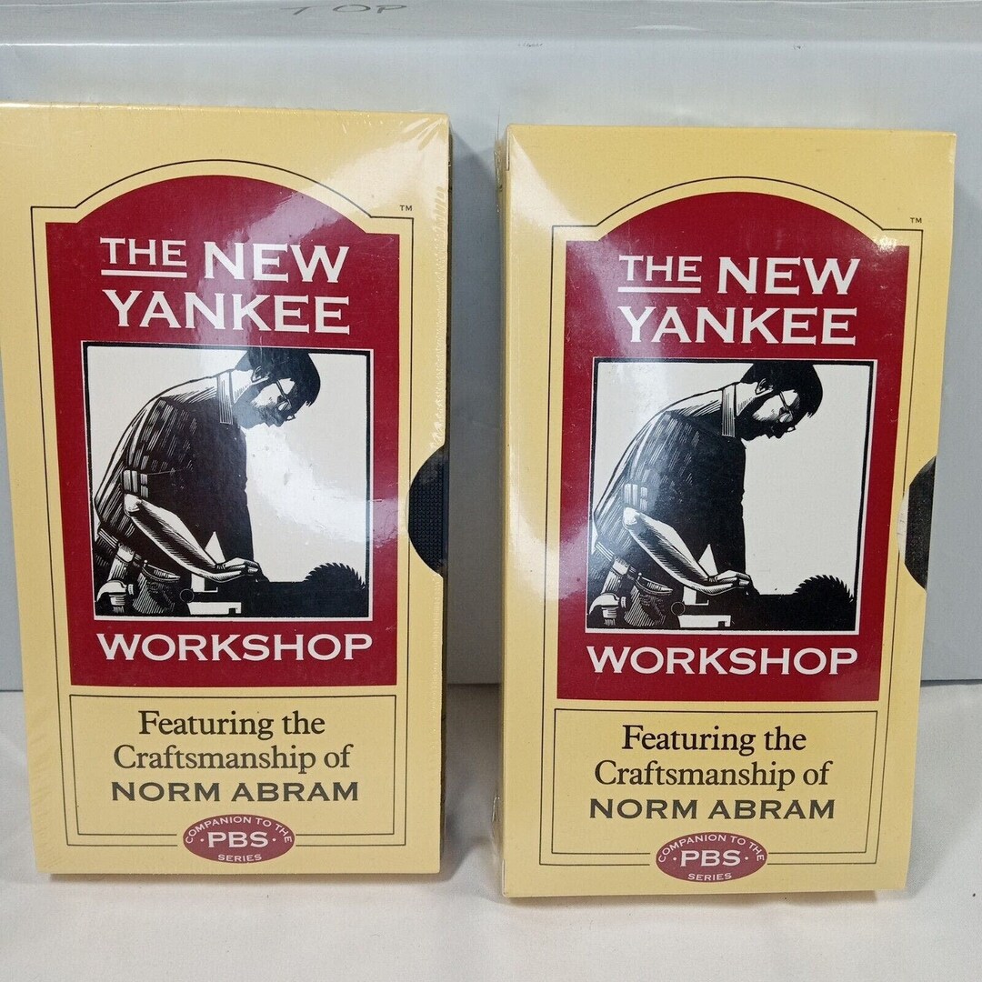 New Yankee Workshop Lot of 2 VHS Tapes Sealed Chop Saw Station, Router ...