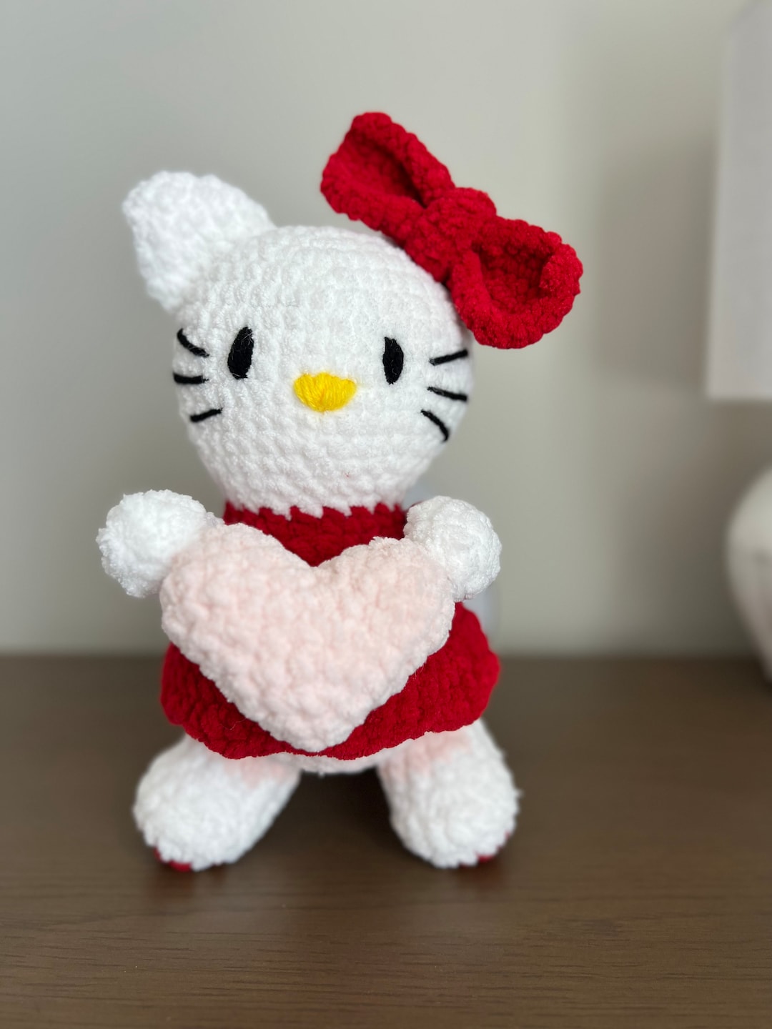 Hello Kitty Plushie - Etsy
