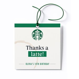 Personalized Starbucks Inspired Birthday Invitation - Coffee Lover ...