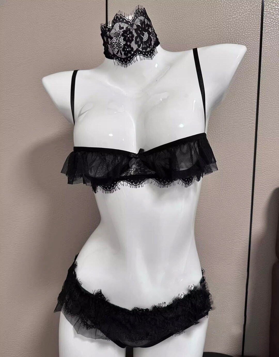 Peek A Boo Bra Panty Set Ouvert Soft Bra Erotic Lingerie Sexy Lingerie