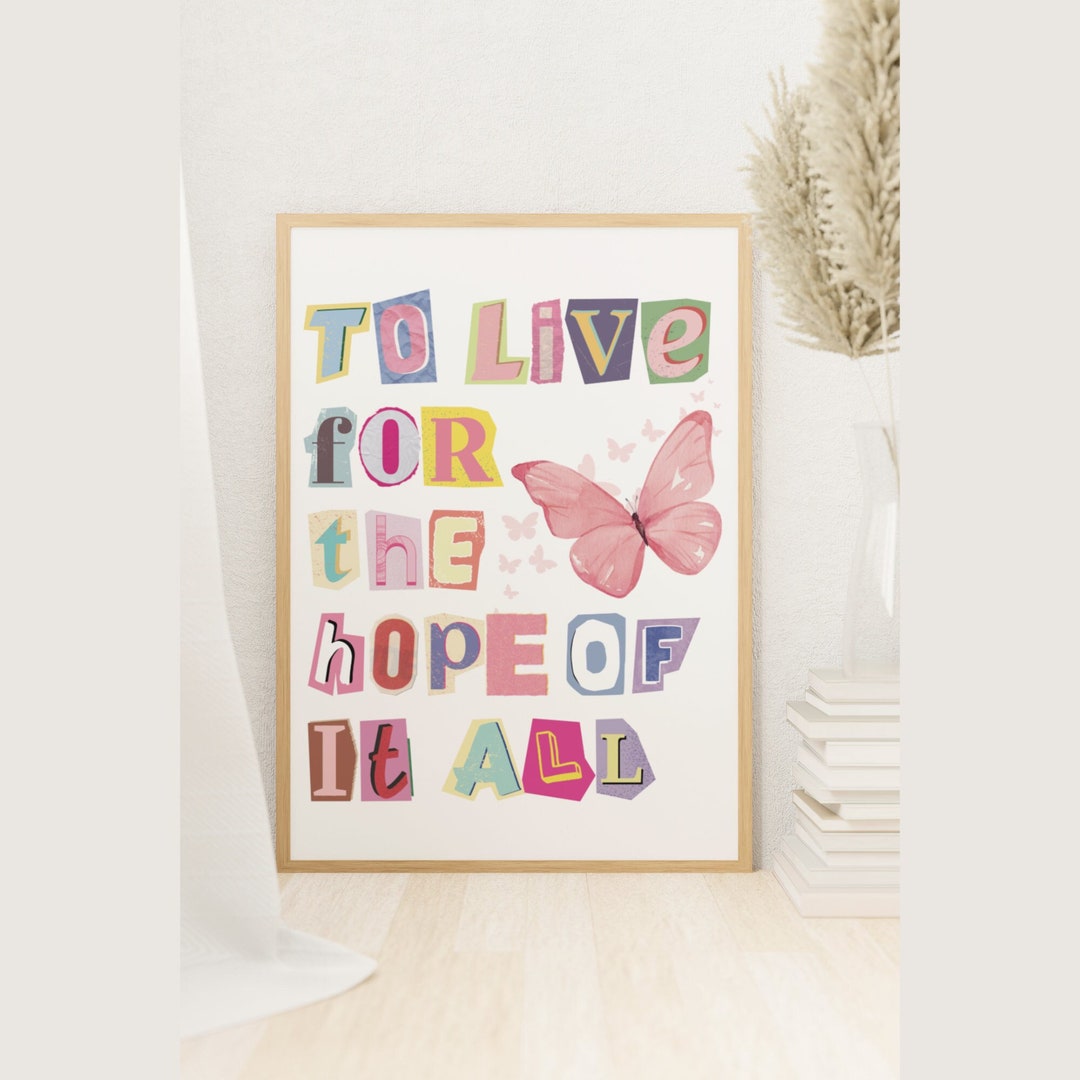 August Folklore Taylor Swift Wall Art Lyrics Poster, Taylor Swift ...