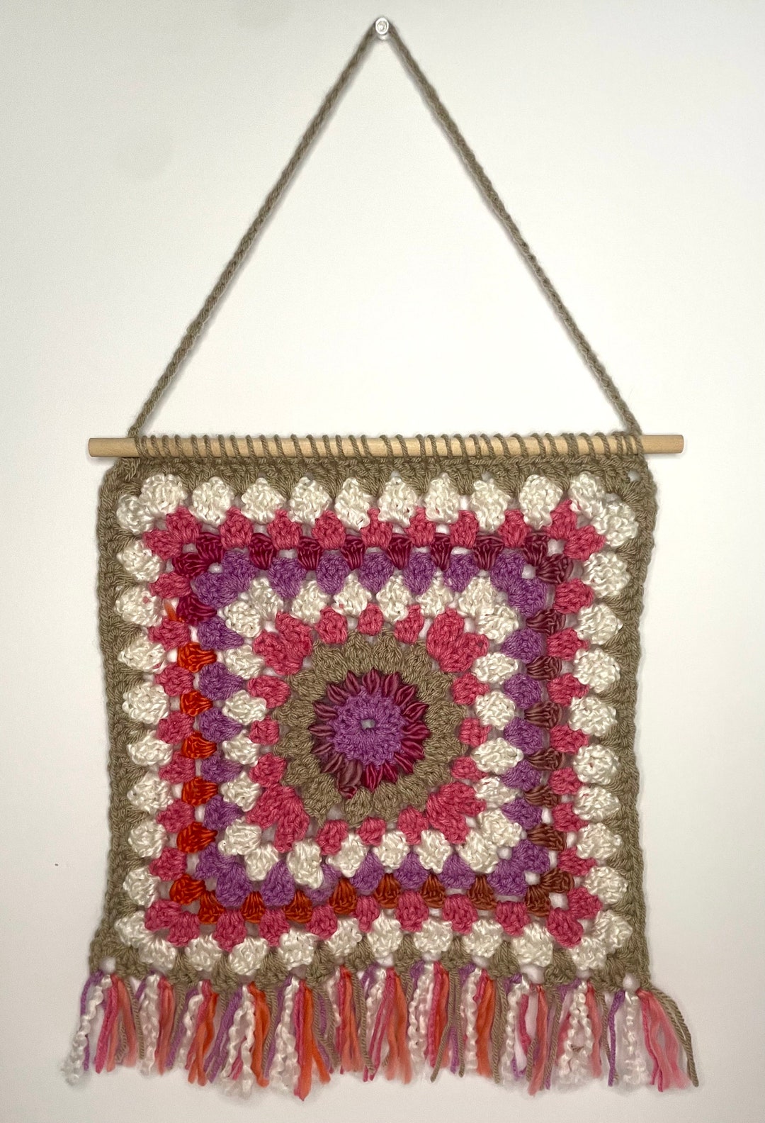 Handmade Crochet Wall Hanging- Spring Blossom - Etsy