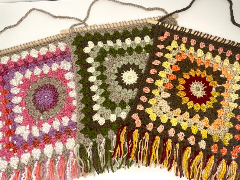 Handmade Crochet Wall Hanging- Spring Blossom - Etsy